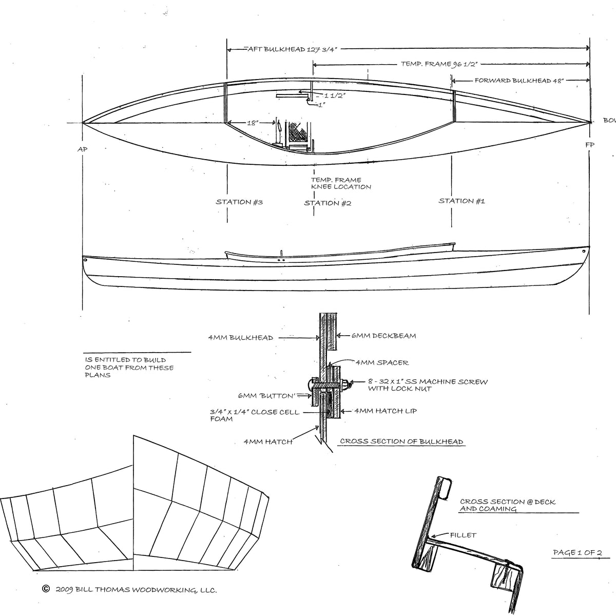 Fox Canoe - Plans – Bill Thomas Maker
